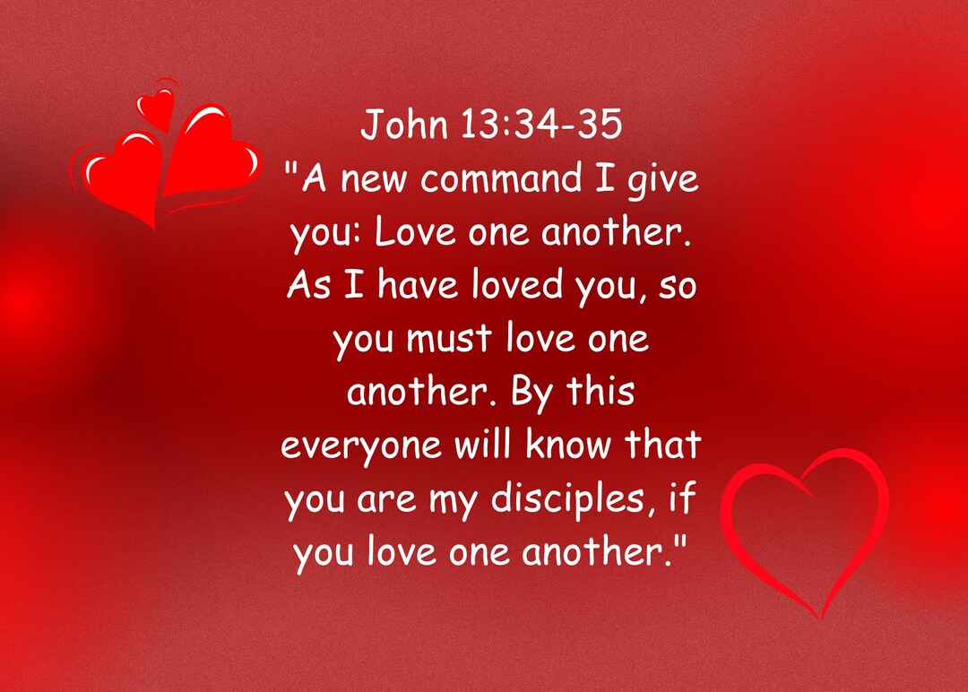 Love Scripture Cards (set of 5) - Etsy