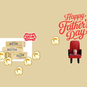 Hope Your Day is a Popping Good Time, Printable Butter Popcorn Fathers ...