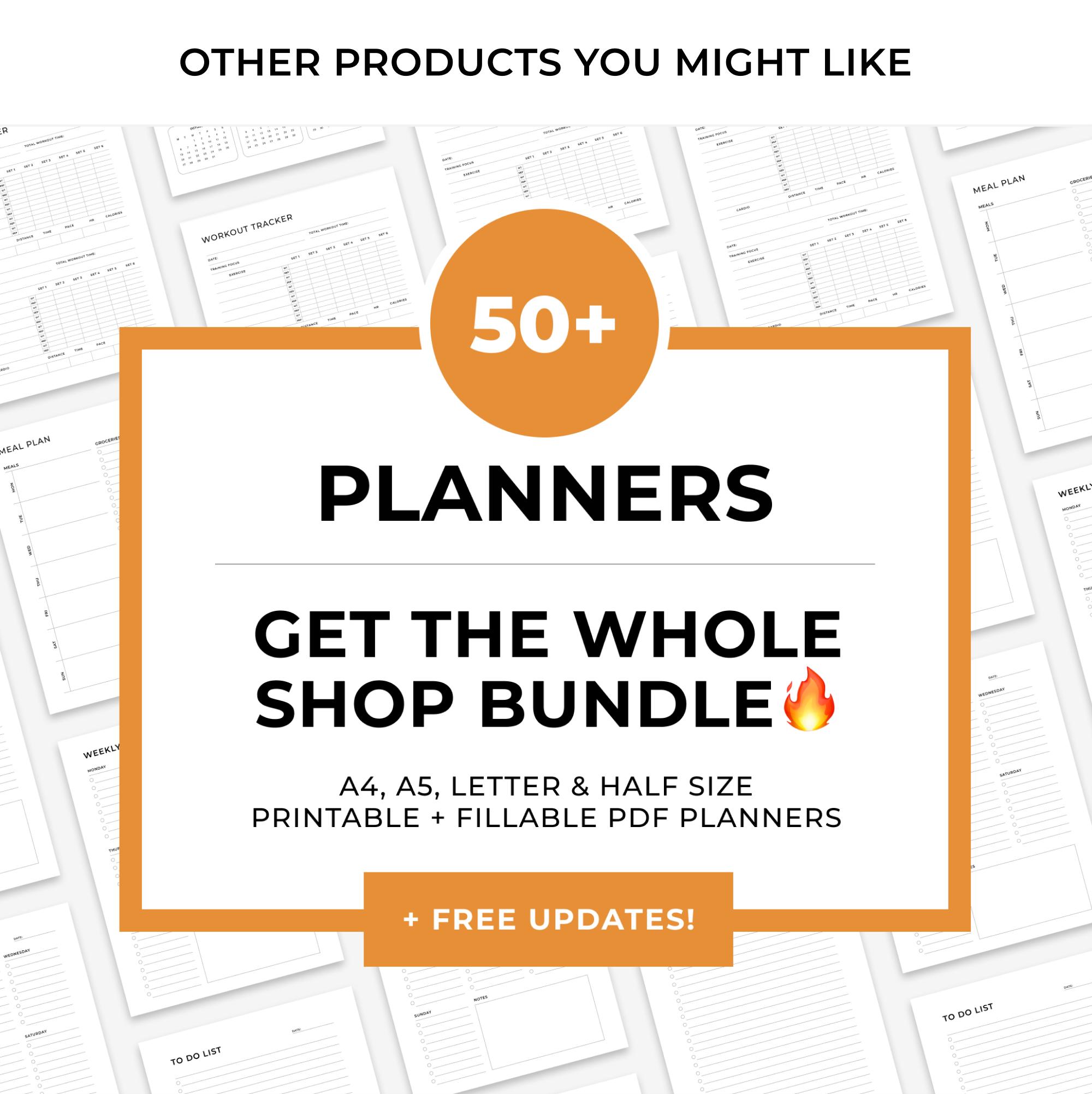 EDITABLE Printable Calendar 2025 | Monthly Planner 2025 | Letter ...