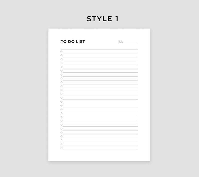 To Do List Printable, Simple Tasks List Template, A4/letter, Printable ...