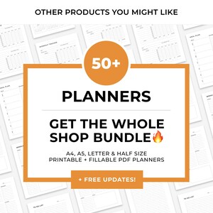 Digital Monthly Budget Planner Landscape, Budget Tracker Template ...