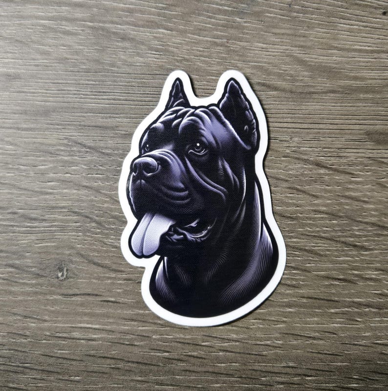 Cane Corso Dog Sticker, Majestic Cane Corso Decal for Dog Lovers ...