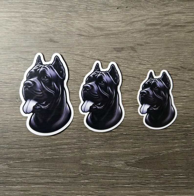 Cane Corso Dog Sticker, Majestic Cane Corso Decal for Dog Lovers ...