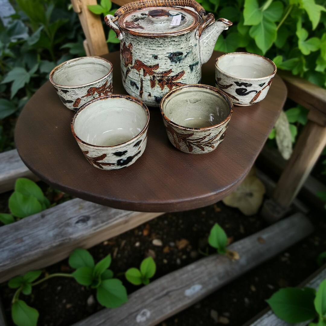 Rustic Olive Green Teapot Set - Etsy