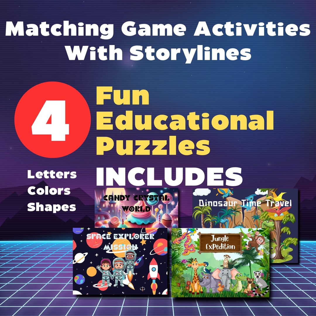 Printable Matching Game for Kids – Color, Shape & Letter Recognition ...