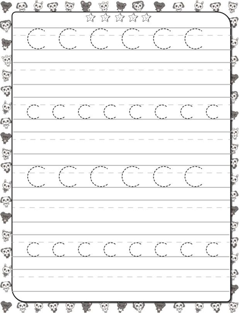 Animals Tracing | Alphabet Dot to Dot Worksheets | Functional Writing ...