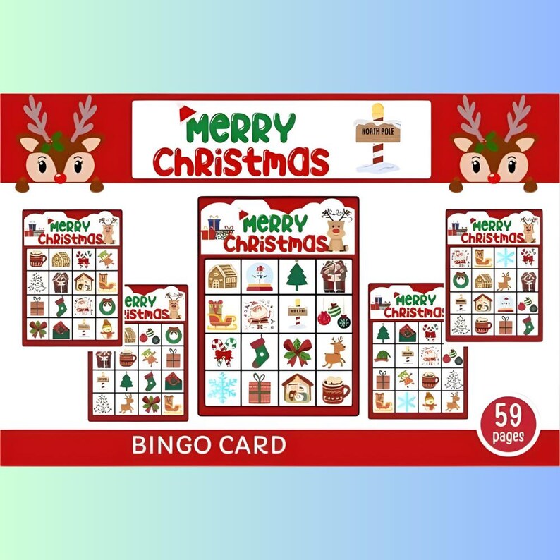 Magical Christmas Bingo Game | Printable Holiday Party Fun for Kids ...