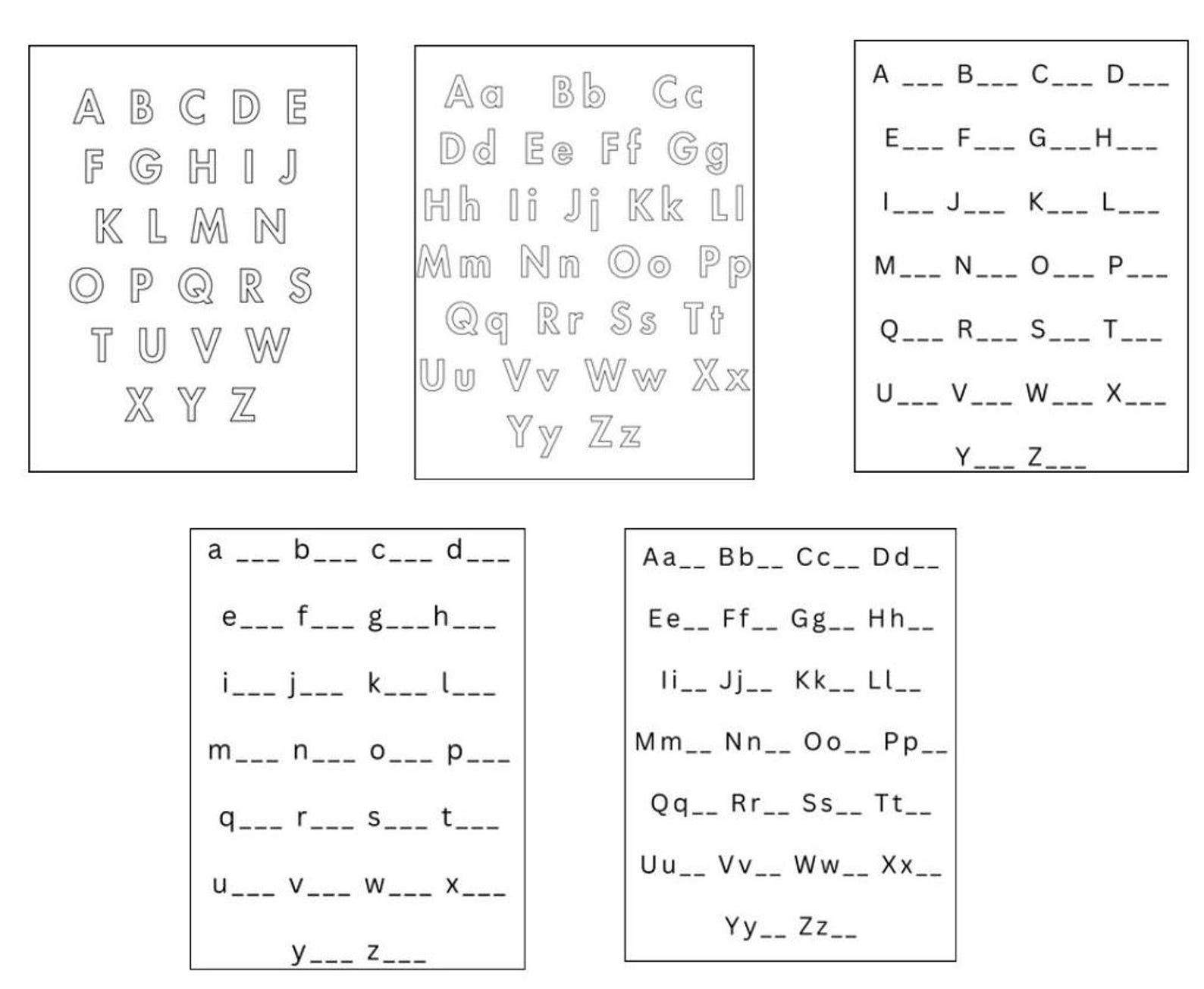 Alphabet Tracing, Learning Letters, School, ABC Uppercase Lowercase ...