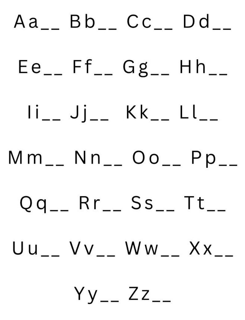 Alphabet Tracing, Learning Letters, School, ABC Uppercase Lowercase ...