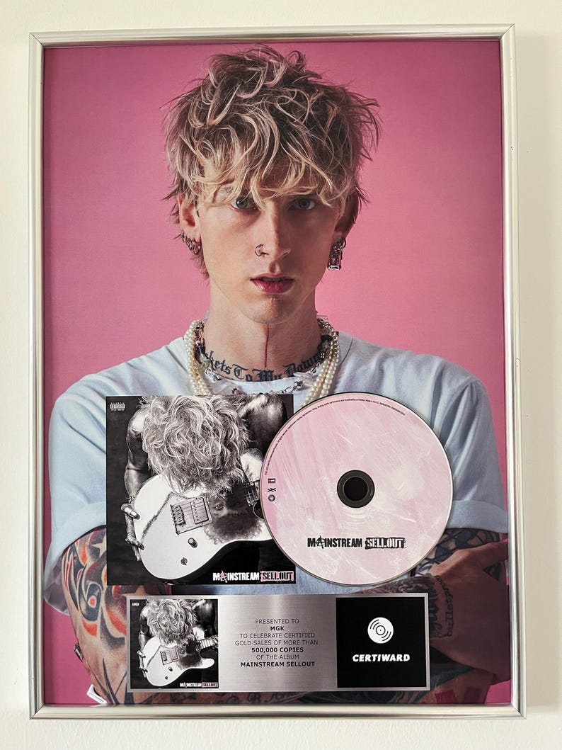 MGK Poster, MGK Album Award, Album Poster, Music Plaque, Platinum Award ...