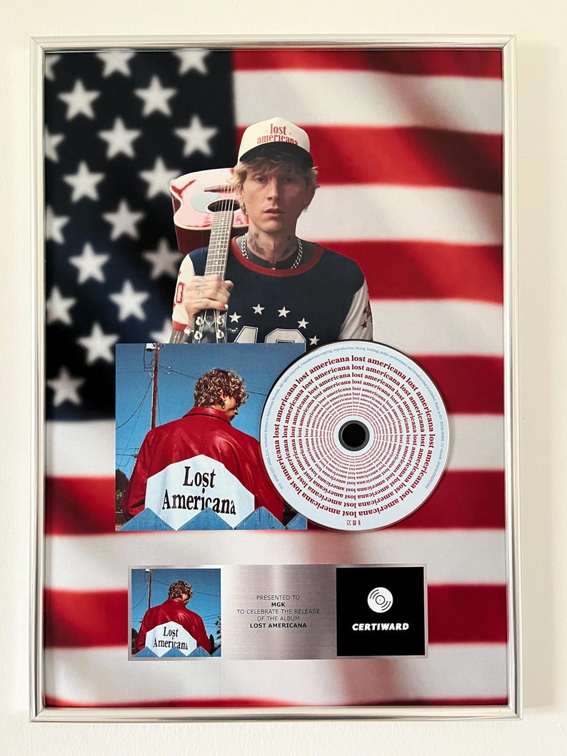 MGK Poster, MGK Album Award, Album Poster, Music Plaque, Platinum Award ...
