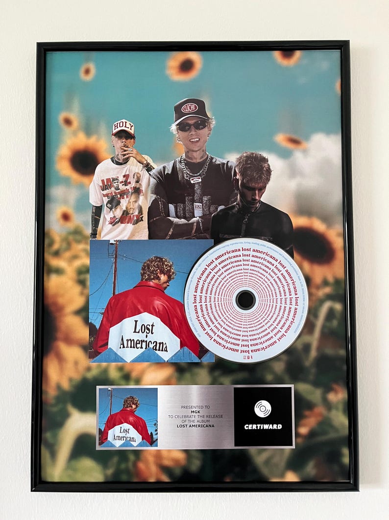 MGK Poster, MGK Album Award, Album Poster, Music Plaque, Platinum Award ...