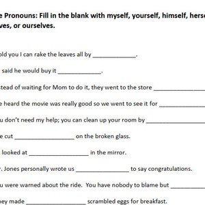 Pronoun Activity - Speech Therapy Materials PDF - Objective, Subjective ...