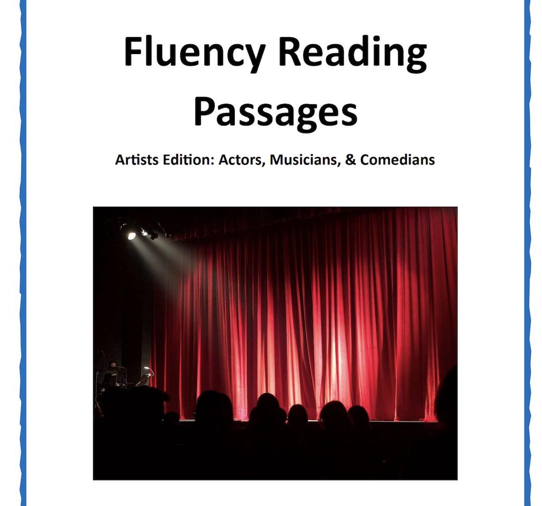 Fluency Reading Passages: Famous People Who Stutter - Actors, Musicians ...