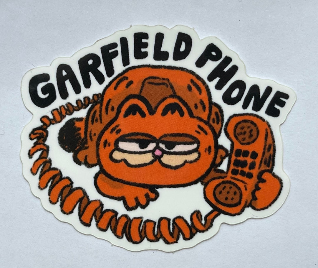Garfield Phone Sticker - Etsy