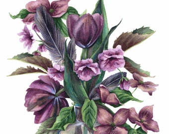 Fine Art Print of Original Watercolor Painting May Day - Etsy