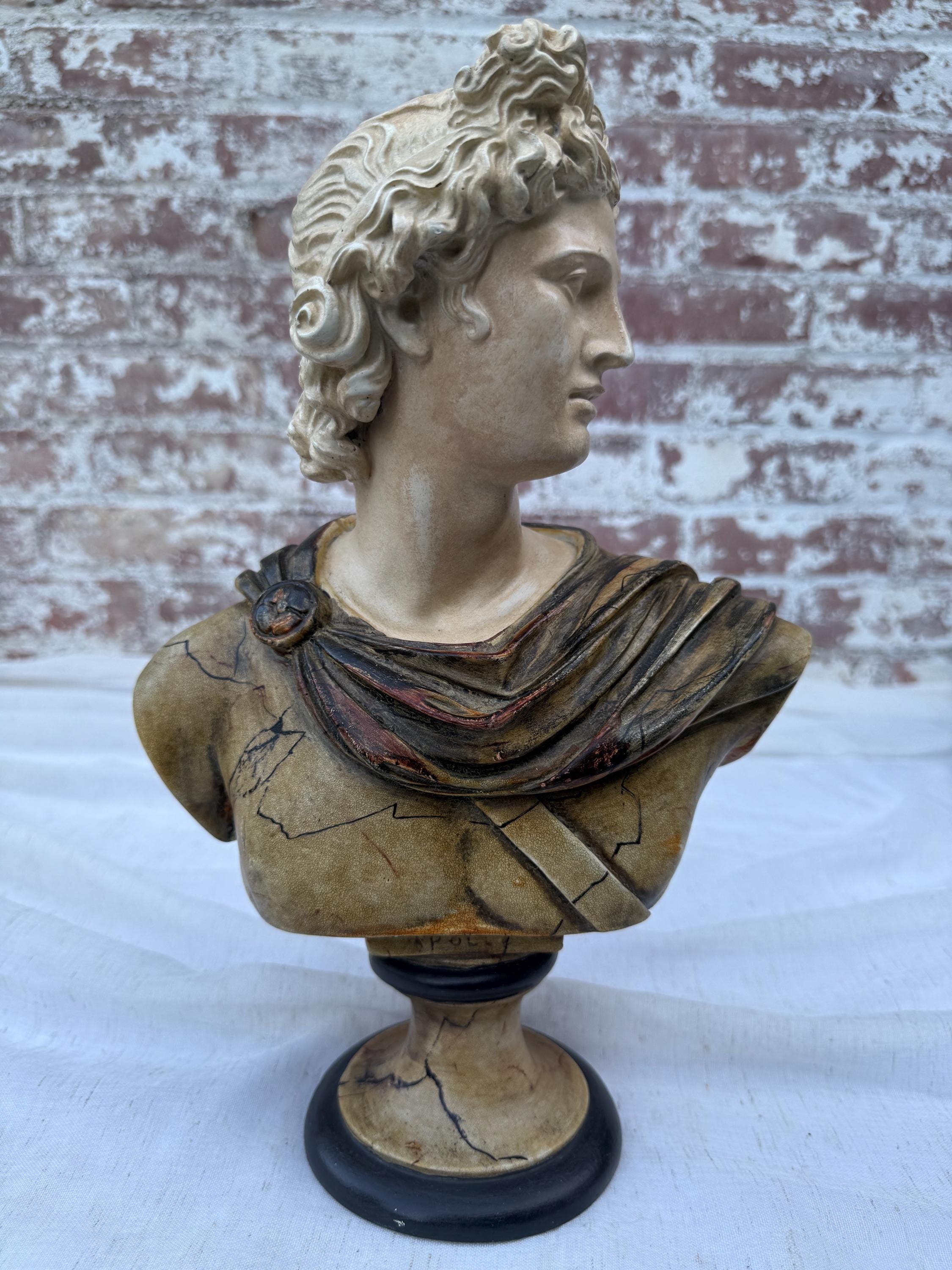Vintage Apollo Bust by Hilda Frank Accessories - Etsy