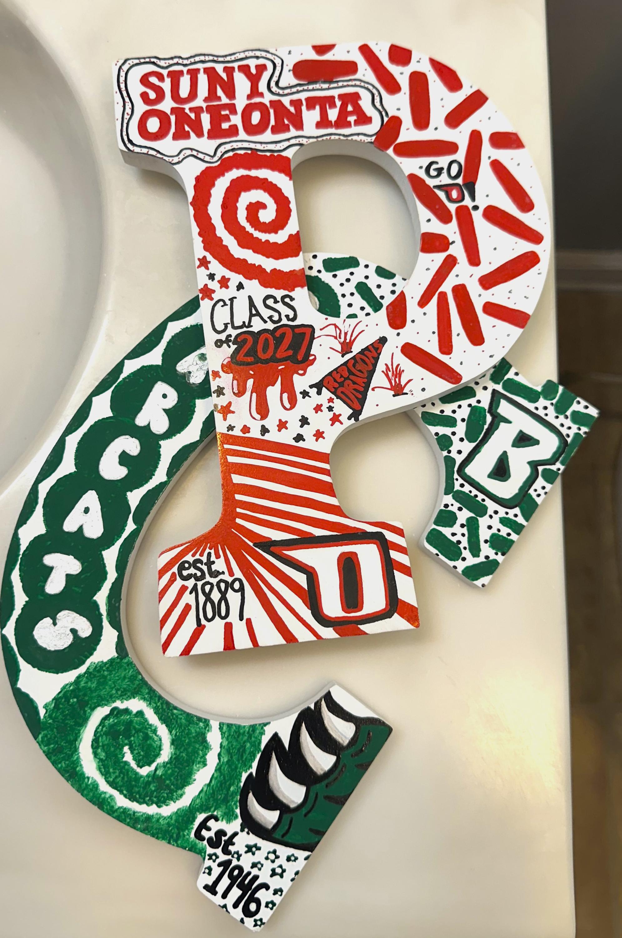 Customized School/college Wooden Letter - Etsy