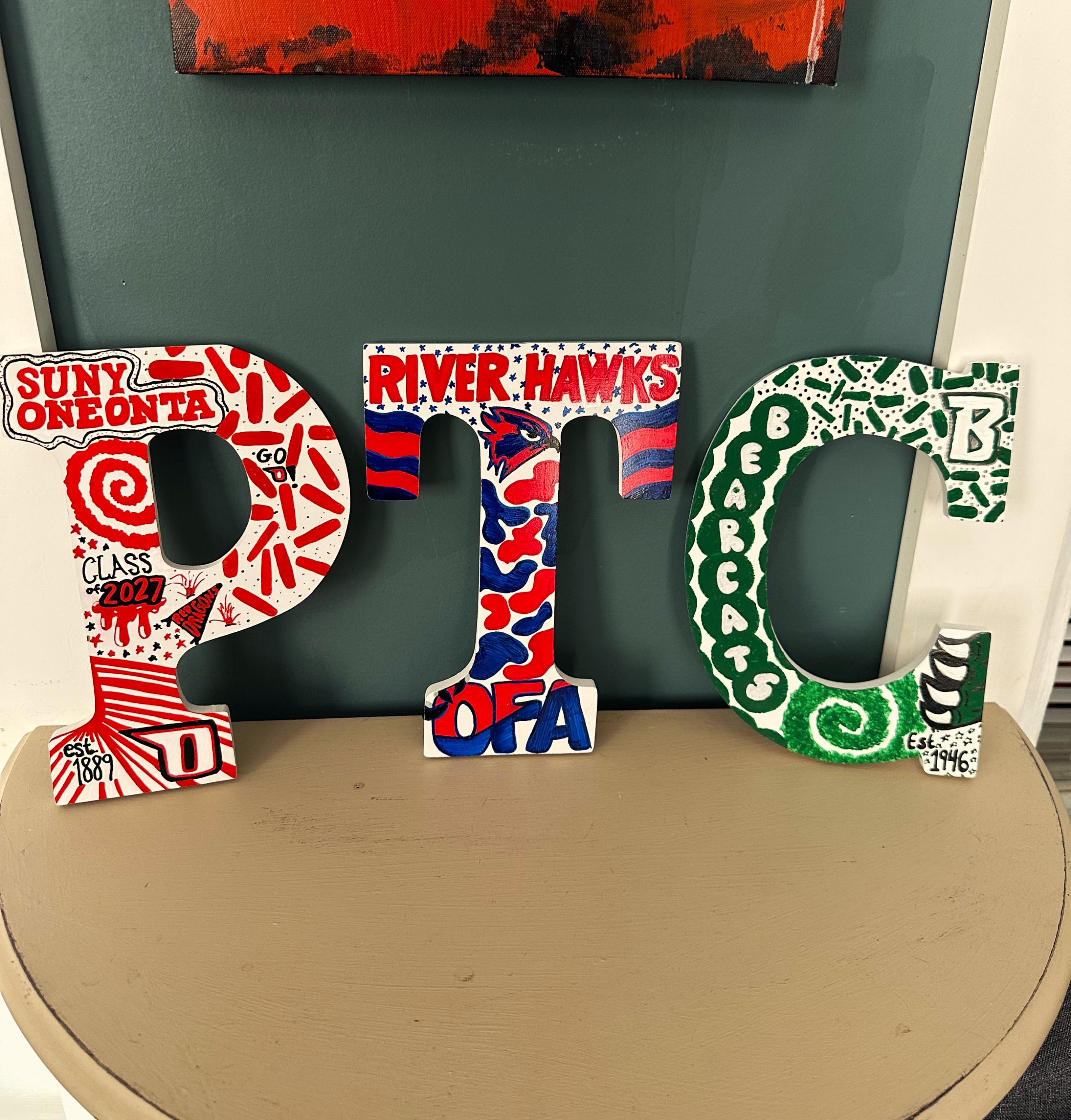 Customized School/college Wooden Letter - Etsy