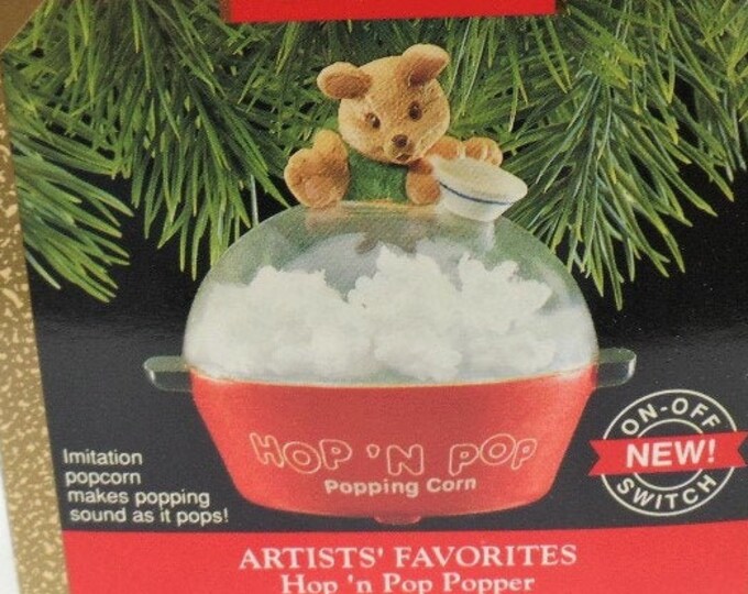 Hallmark Hop 'N Pop Popper Magic Motion Christmas Ornament 1990 NOS ...