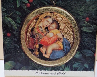 Hallmark Praying Madonna Christmas Ornament 1996 NRFB NOS Sacred ...
