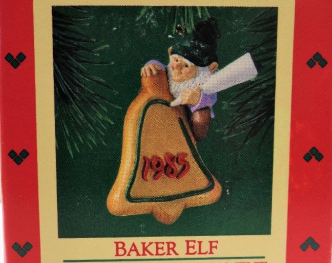 Hallmark Baker Elf Christmas Ornament 1985 NRFB New Old Stock Christmas ...