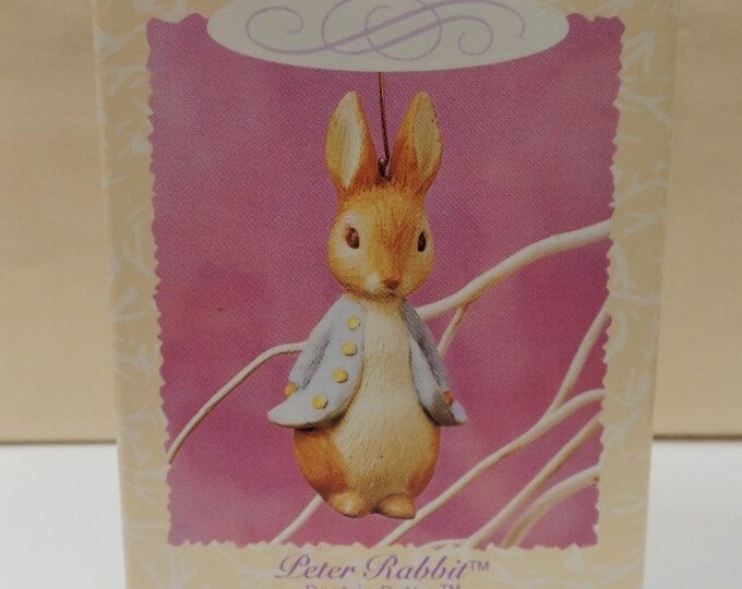 Hallmark Peter Rabbit Easter Ornament 1996 NOS 1st in Beatrix Potter ...