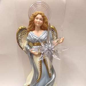 Vintage Hallmark Angel of Light Christmas Tree Topper 1991 RARE NOS ...