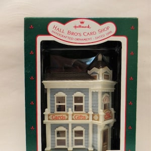 Hallmark Hall Bro's Card Shop Ornament 5th in Series 1988 Nostalgic ...