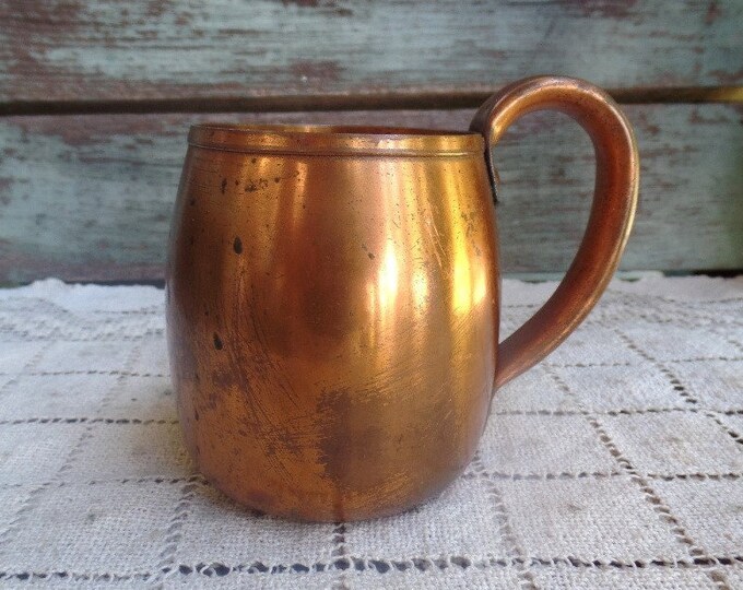 Vintage West Bend Solid Copper Coffee Cup Metal Drinkware - Etsy