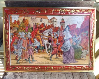 Extra Large Vintage German Cookie Tin Lebkuchen Schmidt Nurnberg Made ...