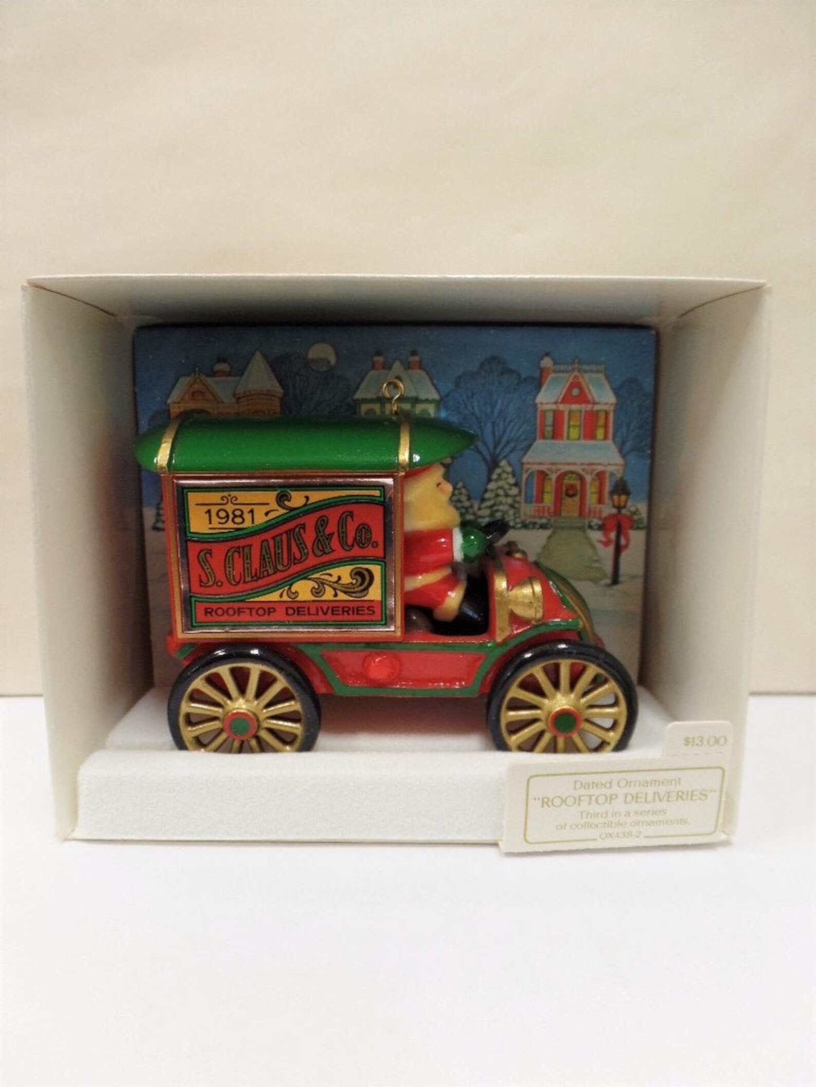 Hallmark Rooftop Deliveries Here Comes Santa 1981 NOS 3rd in Series - Etsy