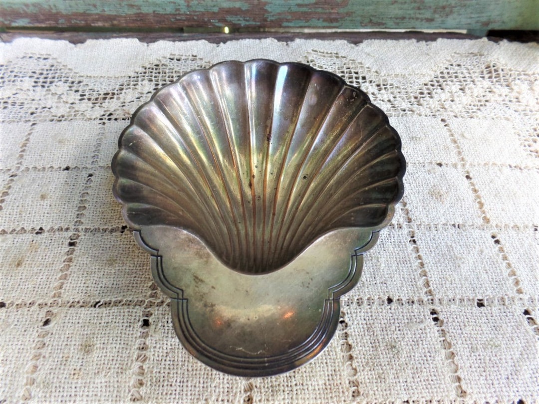 Vintage Footed Silverplate Shell Trinket Dish Catchall Sea Shell - Etsy