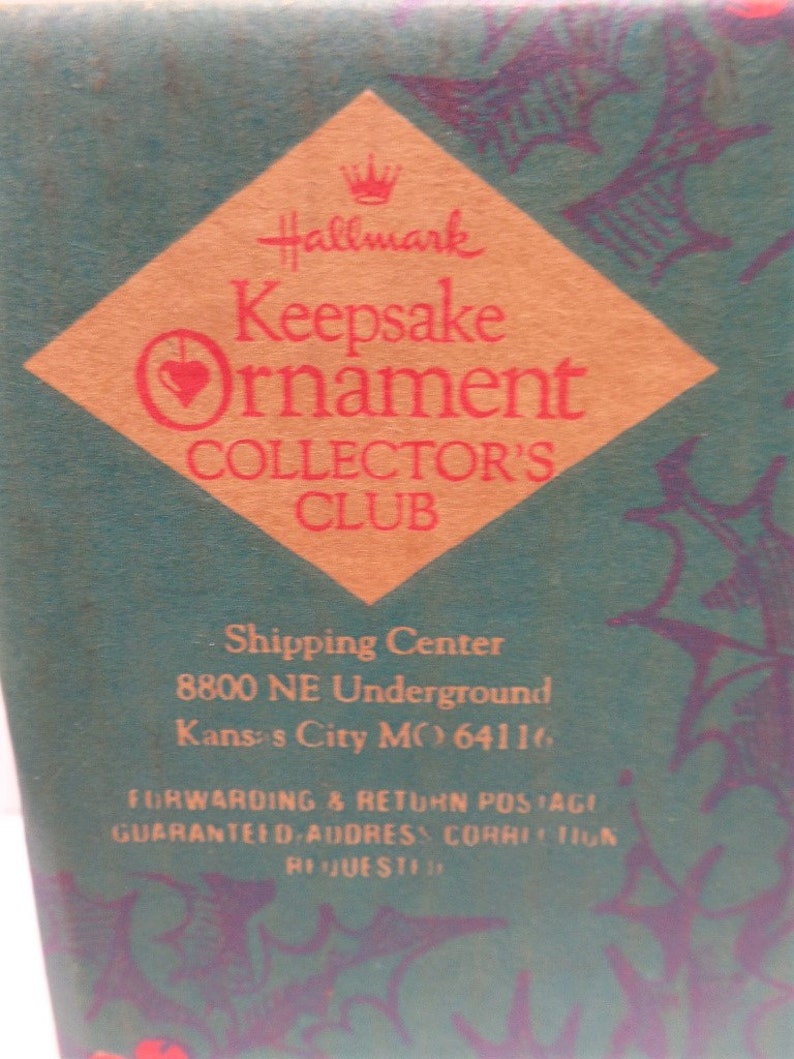 Hallmark Keepsake Ornament Collector's Club Ornaments 1992 - Etsy
