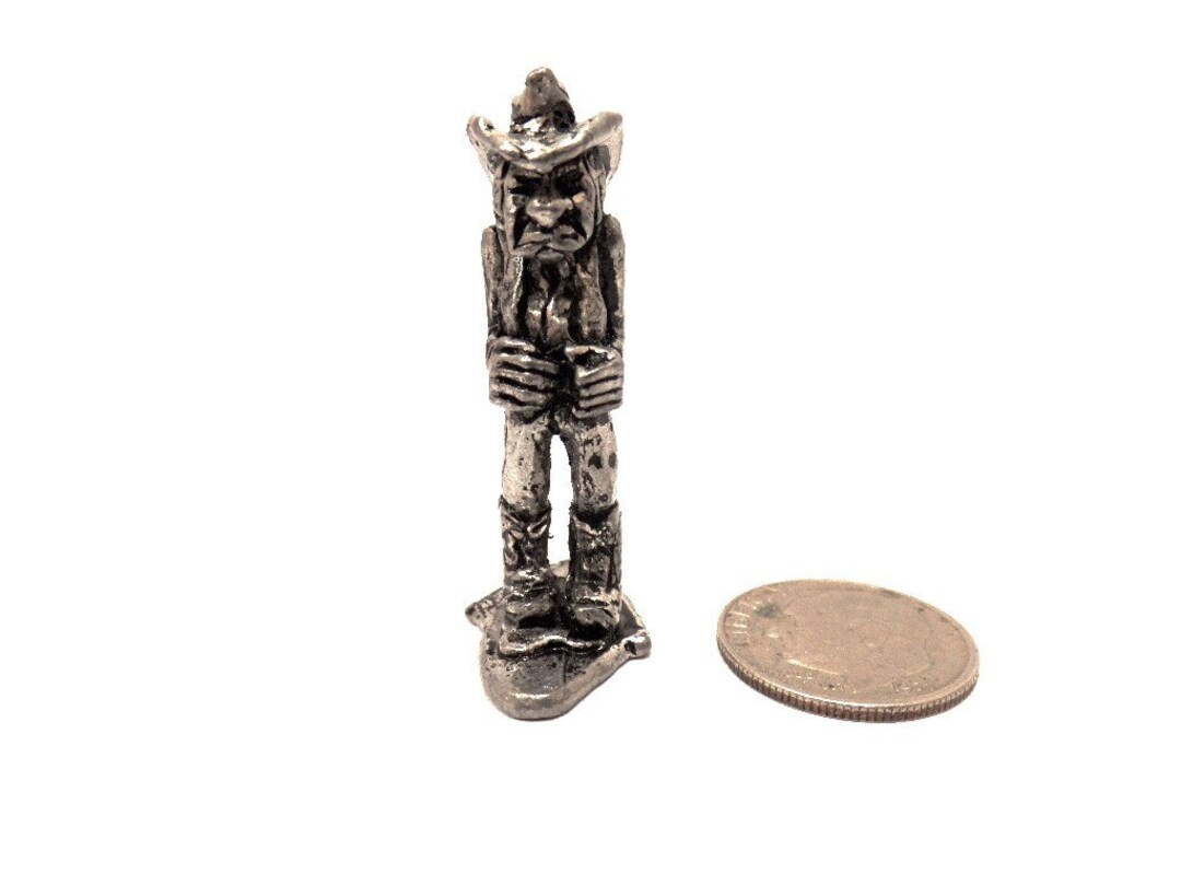 Vintage Boyd Perry Miniature Pewter Figurine Western Series #1 1980 ...