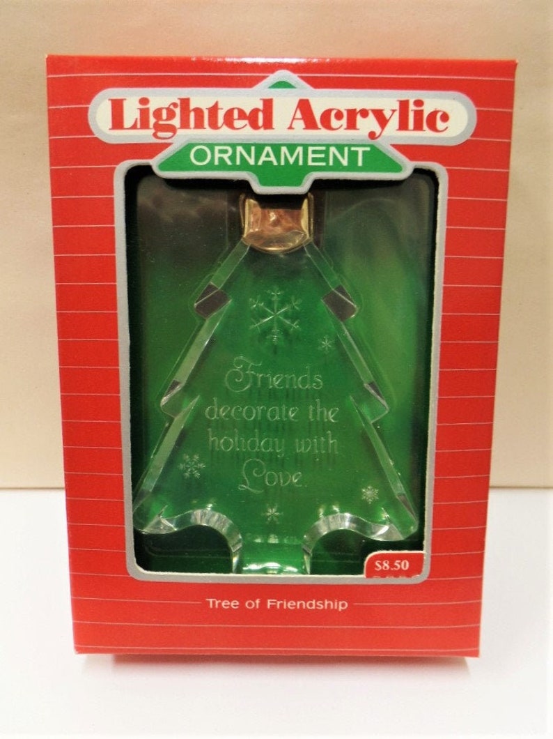 Hallmark Tree of Friendship Lighted Christmas Ornament 1988 - Etsy