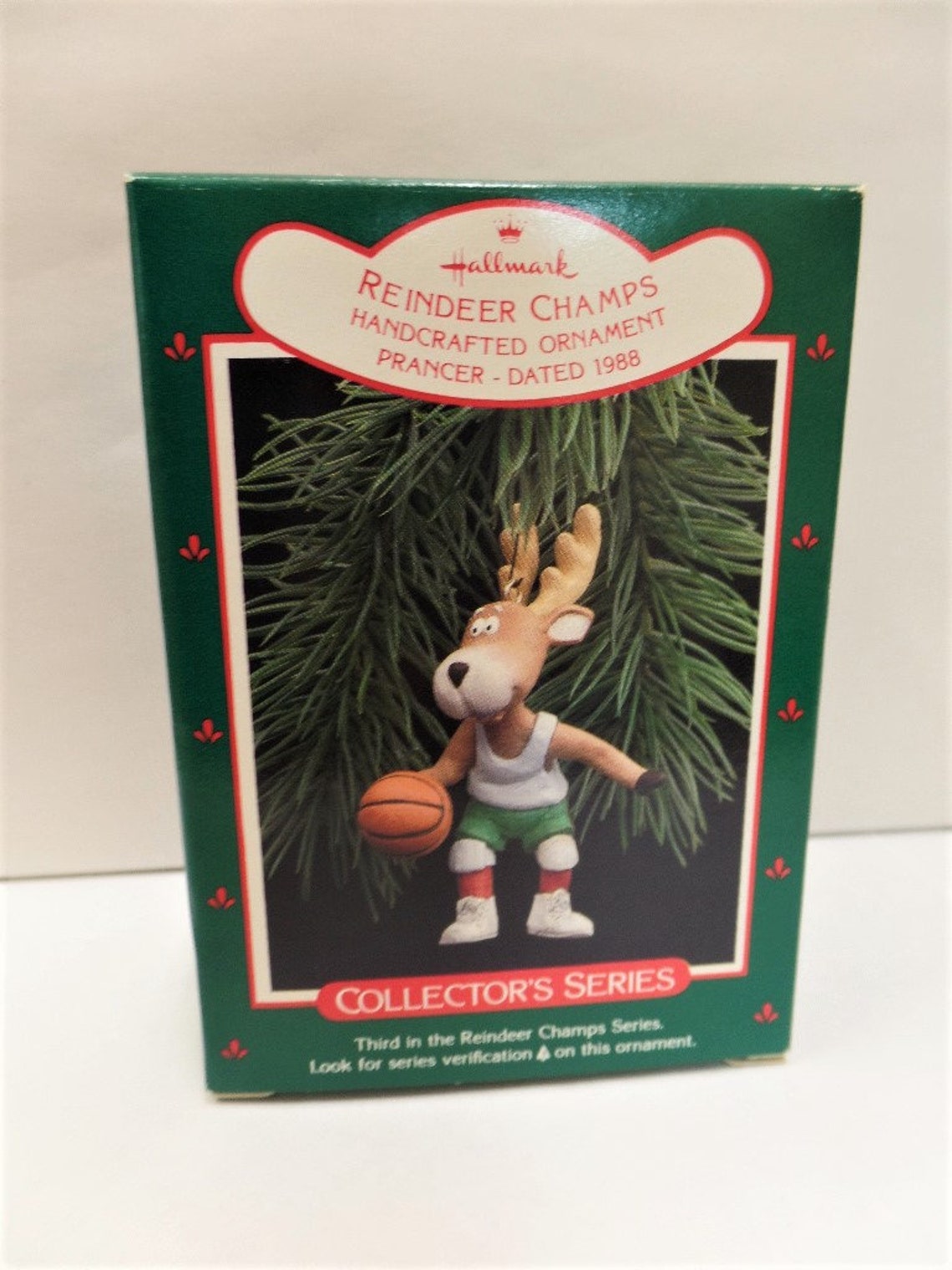 Hallmark Reindeer Champs Christmas Ornament 1988 NOS 3rd in - Etsy