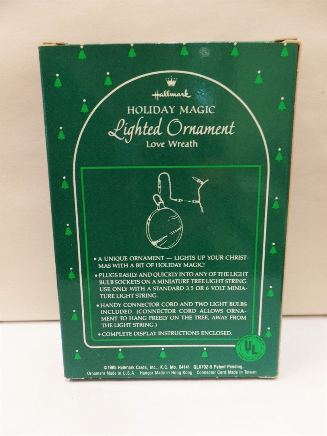 Hallmark Love Wreath Lighted Ornament 1985 NOS NRFB Magic - Etsy
