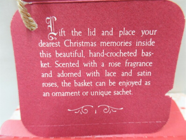 Hallmark Keepsake Basket Christmas Ornament 1985 NOS NRFB Hand ...