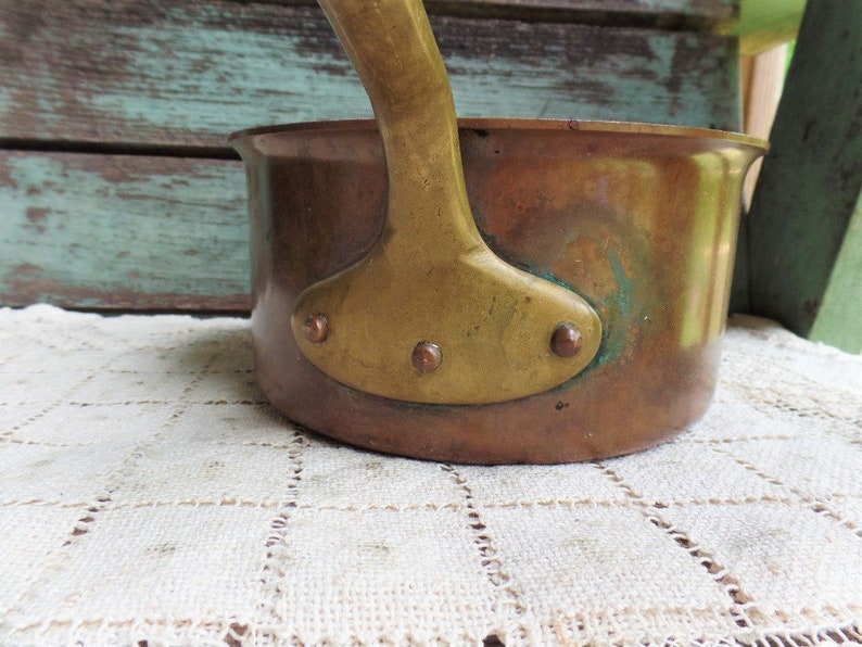 Vintage Copral Copper Sauce Pan Brass Handle Made in Portugal | Etsy