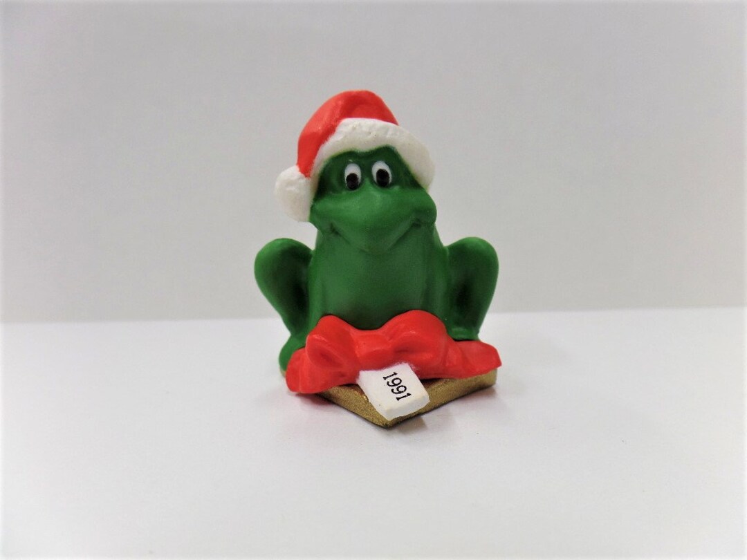 Vintage Hallmark Frog Christmas Merry Miniature 1991 NOS - Etsy