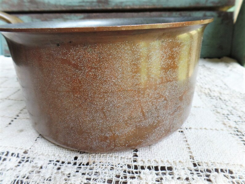 Vintage Copral Copper Sauce Pan Brass Handle Made in Portugal | Etsy