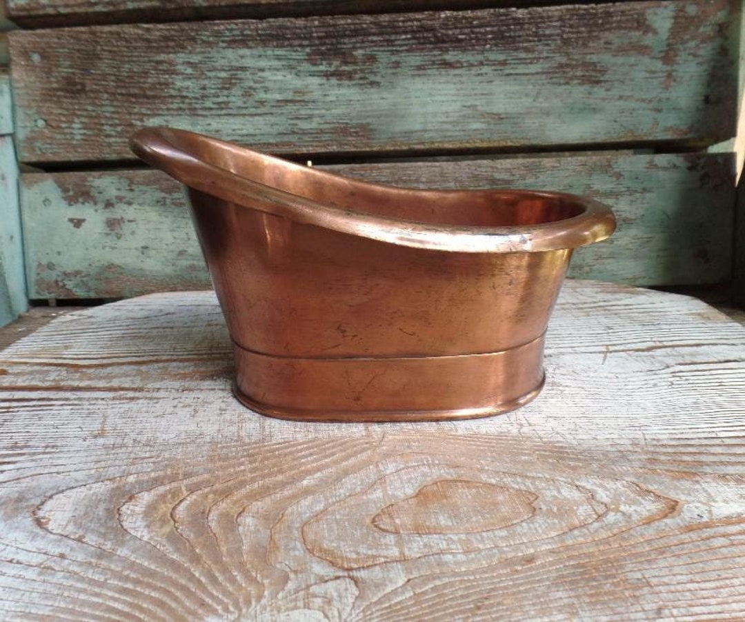 Vintage Mini Copper Bathtub Soap Dish Copper Trinket Dish Copper ...
