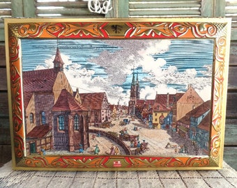 Extra Large Vintage German Cookie Tin – Lebkuchen Schmidt Bavarian ...