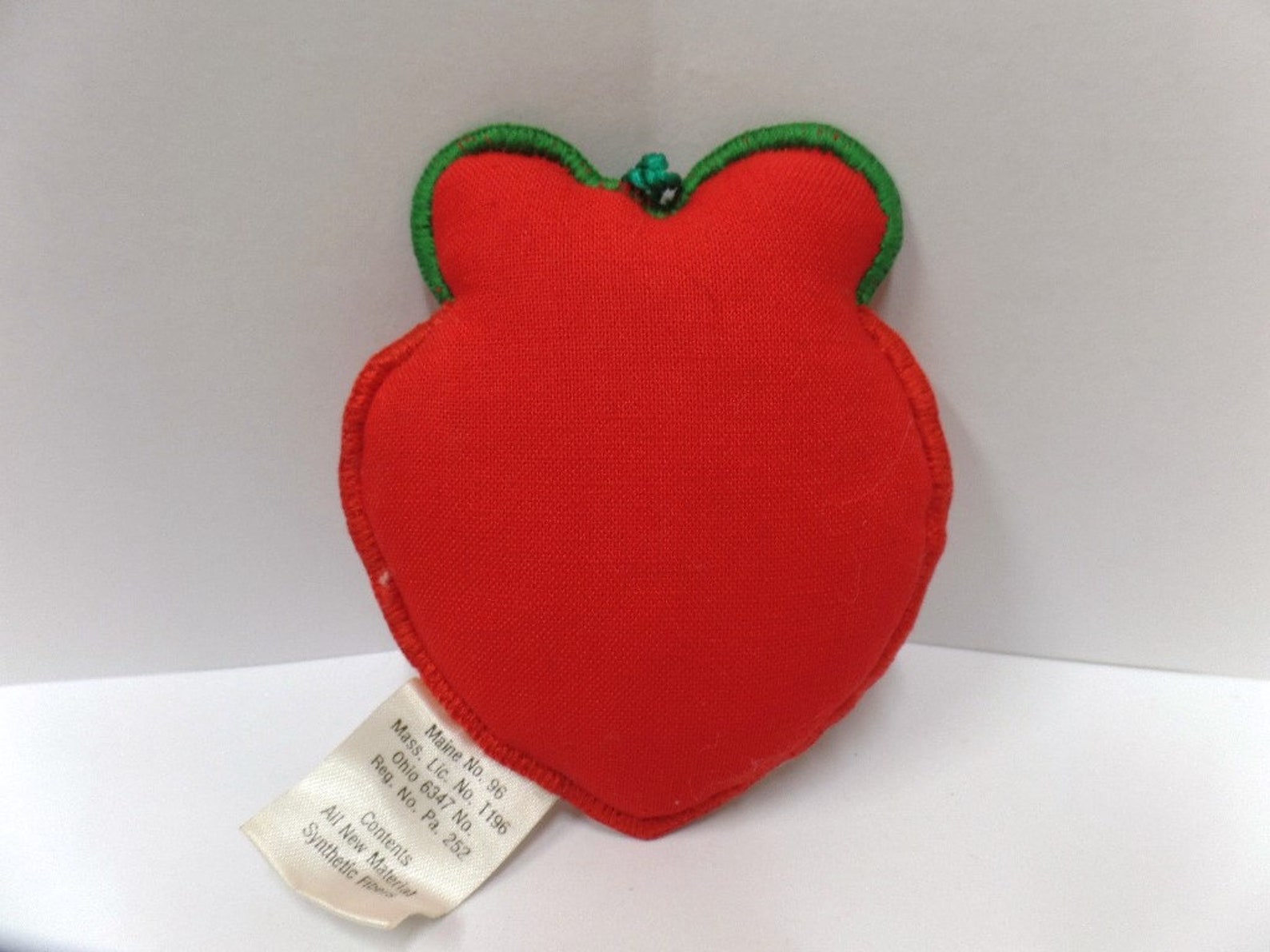 Hallmark Rabbit on Radish Fabric Christmas Ornament 1983 NOS - Etsy