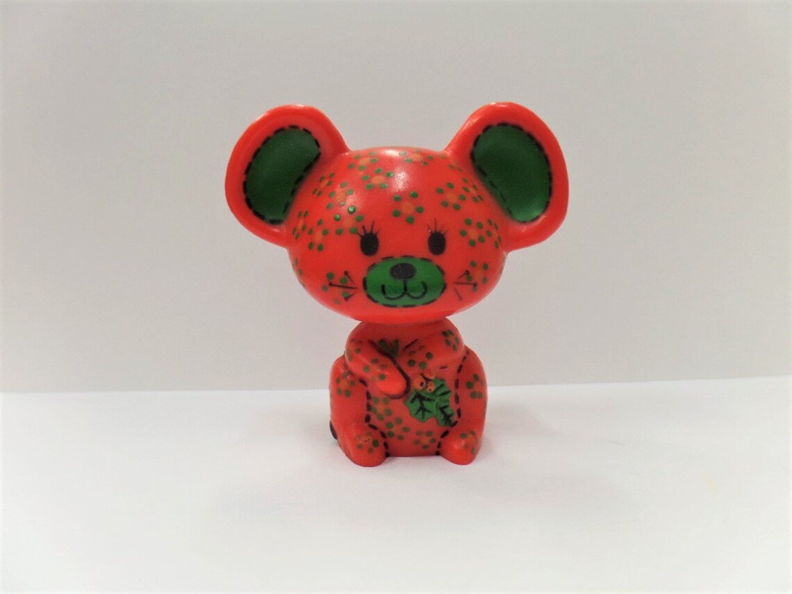 Vintage Hallmark Calico Mouse Christmas Merry Miniature 1977 | Etsy