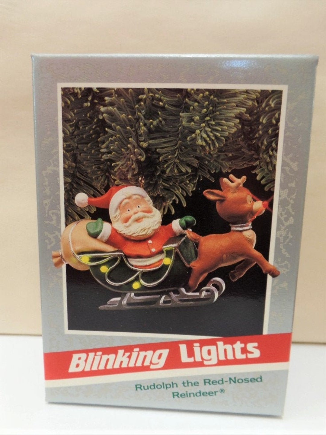 Hallmark Rudolph the Red Nosed Reindeer Lighted Christmas Ornament 1989 ...
