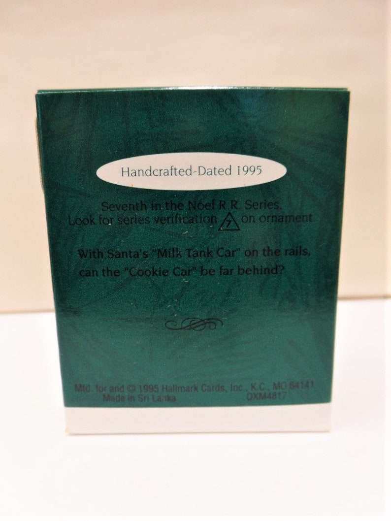 Hallmark Milk Tank Car Miniature Christmas Ornament 1995 Feather Tree ...
