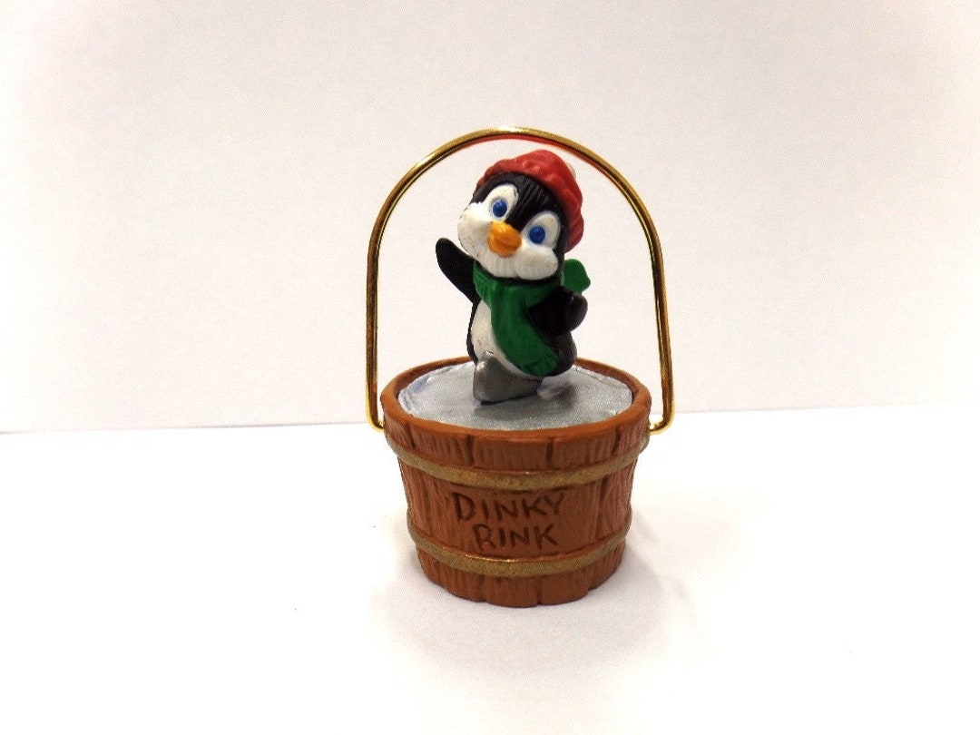 Vintage Hallmark Penguin Skating Christmas Merry Miniature 1992 NOS - Etsy