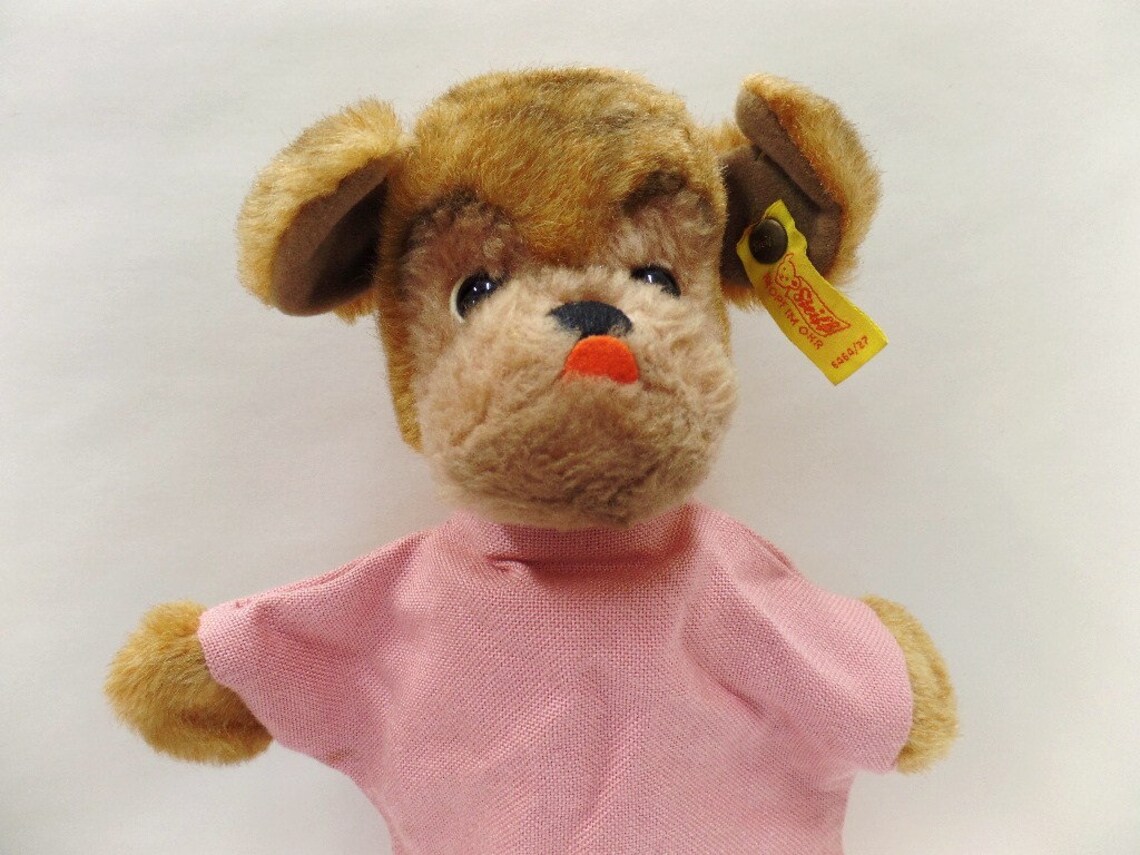 Vintage Steiff Dog Hand Puppet Made in Germany Puppy Dog - Etsy